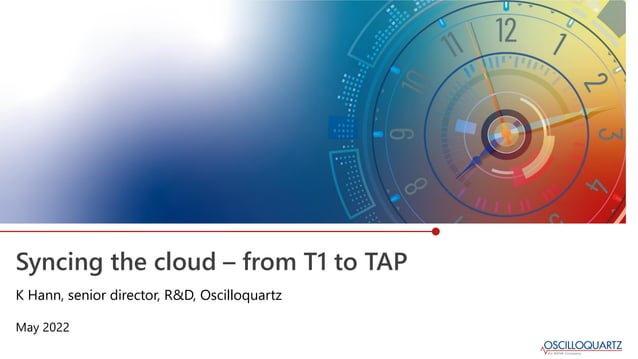 Syncing the cloud - from T1 to TAP | PPT