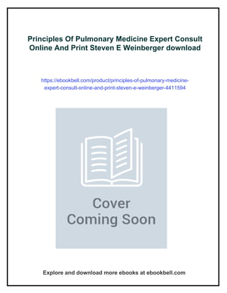 Principles Of Pulmonary Medicine Expert Consult Online And Print Steven ...