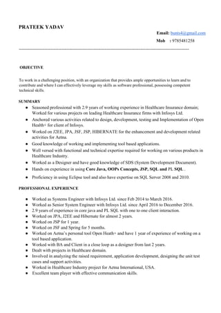 PrateekYadav_CV | PDF