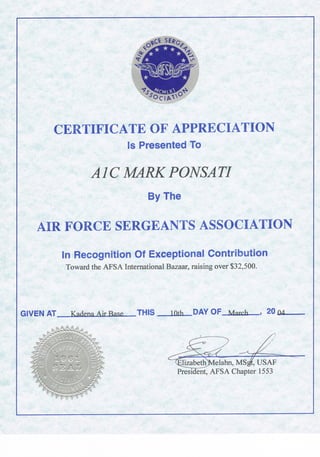 AFSA Fundraiser | PDF
