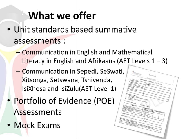 Benchmark presentation at MQA provincial forum | PPT