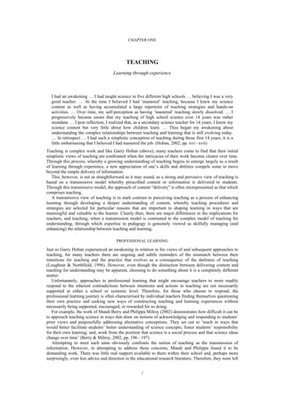 Understanding And Developing Science Teachers Pedagogical Content ...