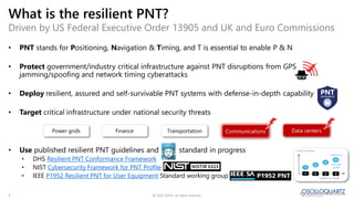 Achieving resilient and assured PNT in secure information networks ...