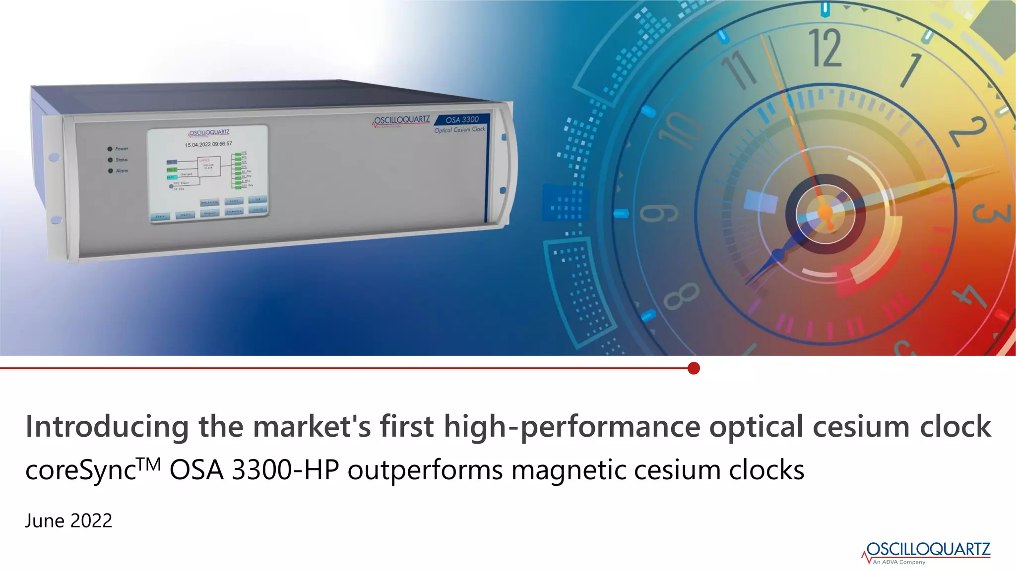 Introducing the market's first high-performance optical cesium clock ...