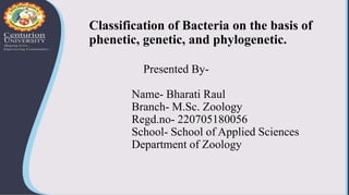 220705180056 bacterial classification.pptx | Biological Sciences | Science