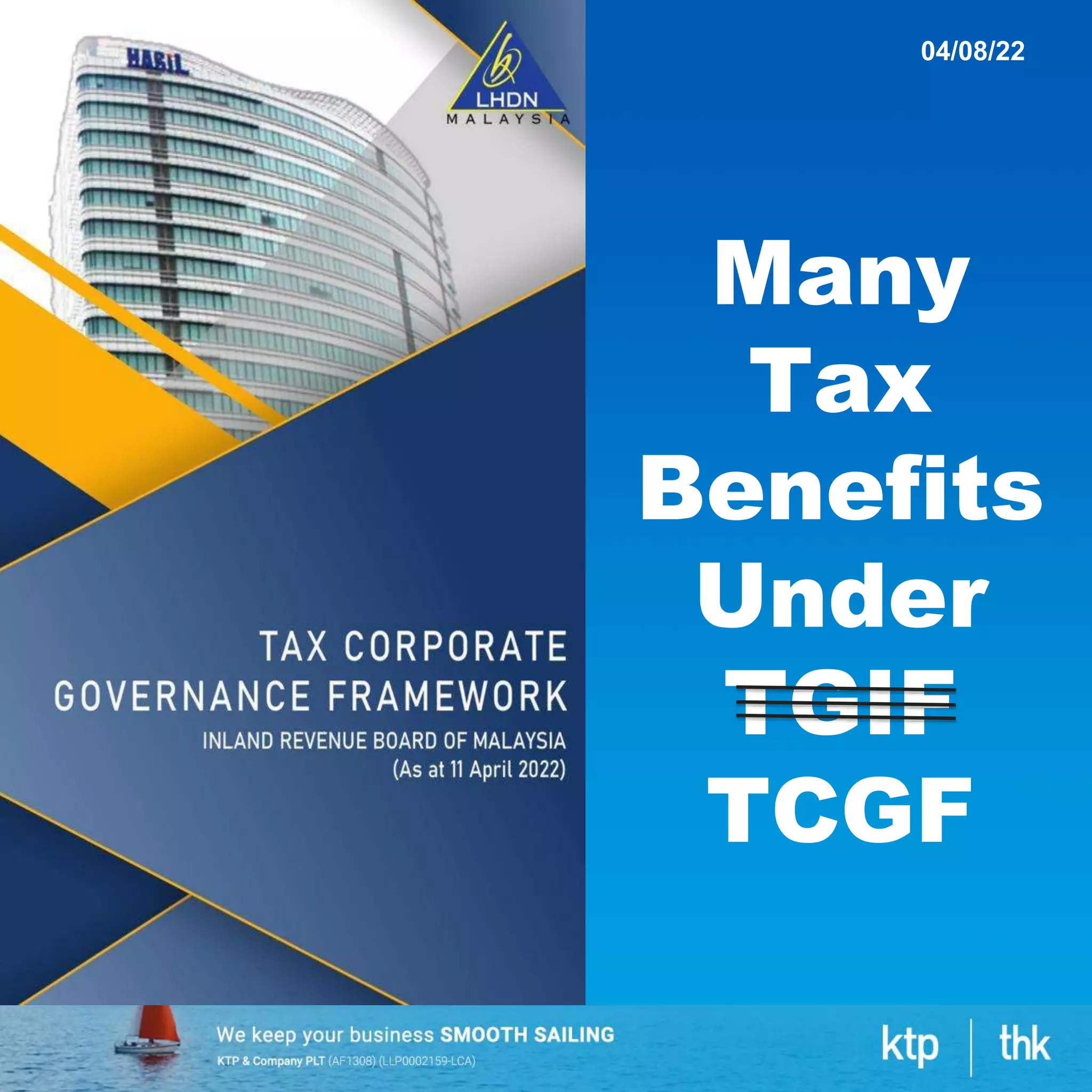 Tax Corporate Governance Framework Malaysia.pptx | Business Accounting ...