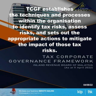 Tax Corporate Governance Framework Malaysia.pptx | Business Accounting ...