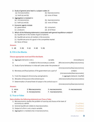 Introductory Macroeconomics 202021 Tr Jain And Vk Ohri | PDF