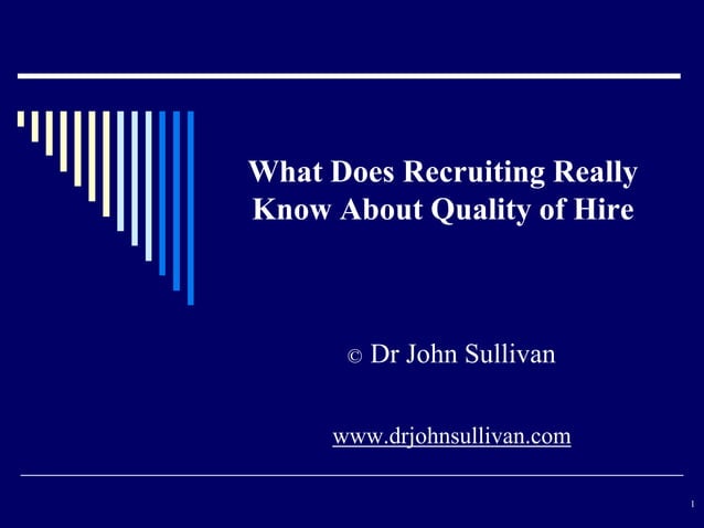 Quality of hire metrics and why you must measure it | PPT