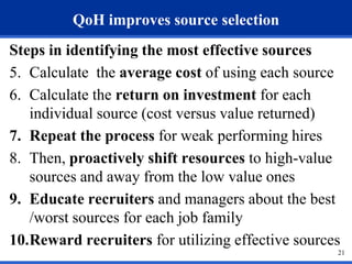 Quality of hire metrics and why you must measure it | PPTX