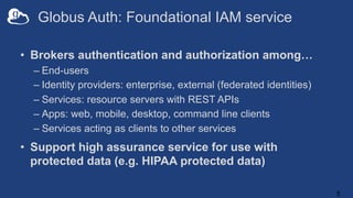 Automating Research Data Flows and Introduction to the Globus Platform | PPT