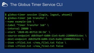 Automating Research Data Flows and Introduction to the Globus Platform | PPT
