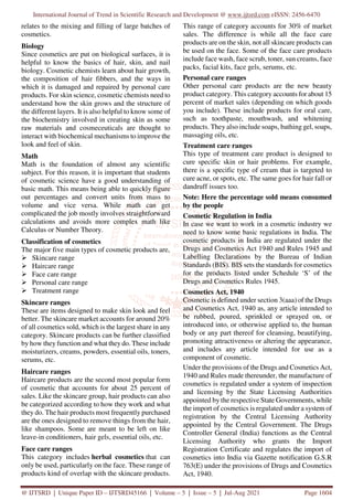 An Overview of Cosmetic Science | PDF