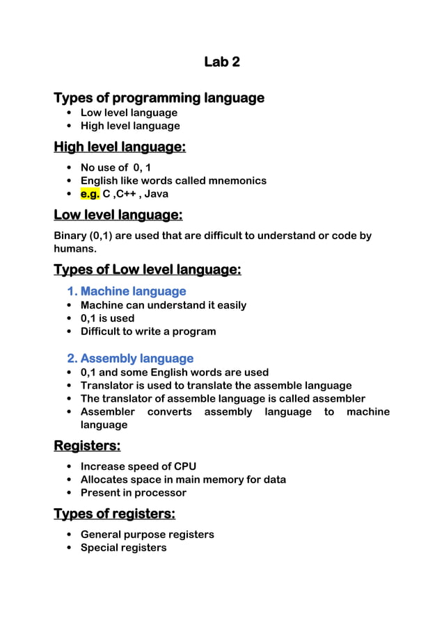 computer organization and assembly language.docx