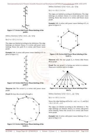A Study on Power Mean Labeling of the Graphs and Vertex Odd Power Mean Labeling of Graphs | PDF ...