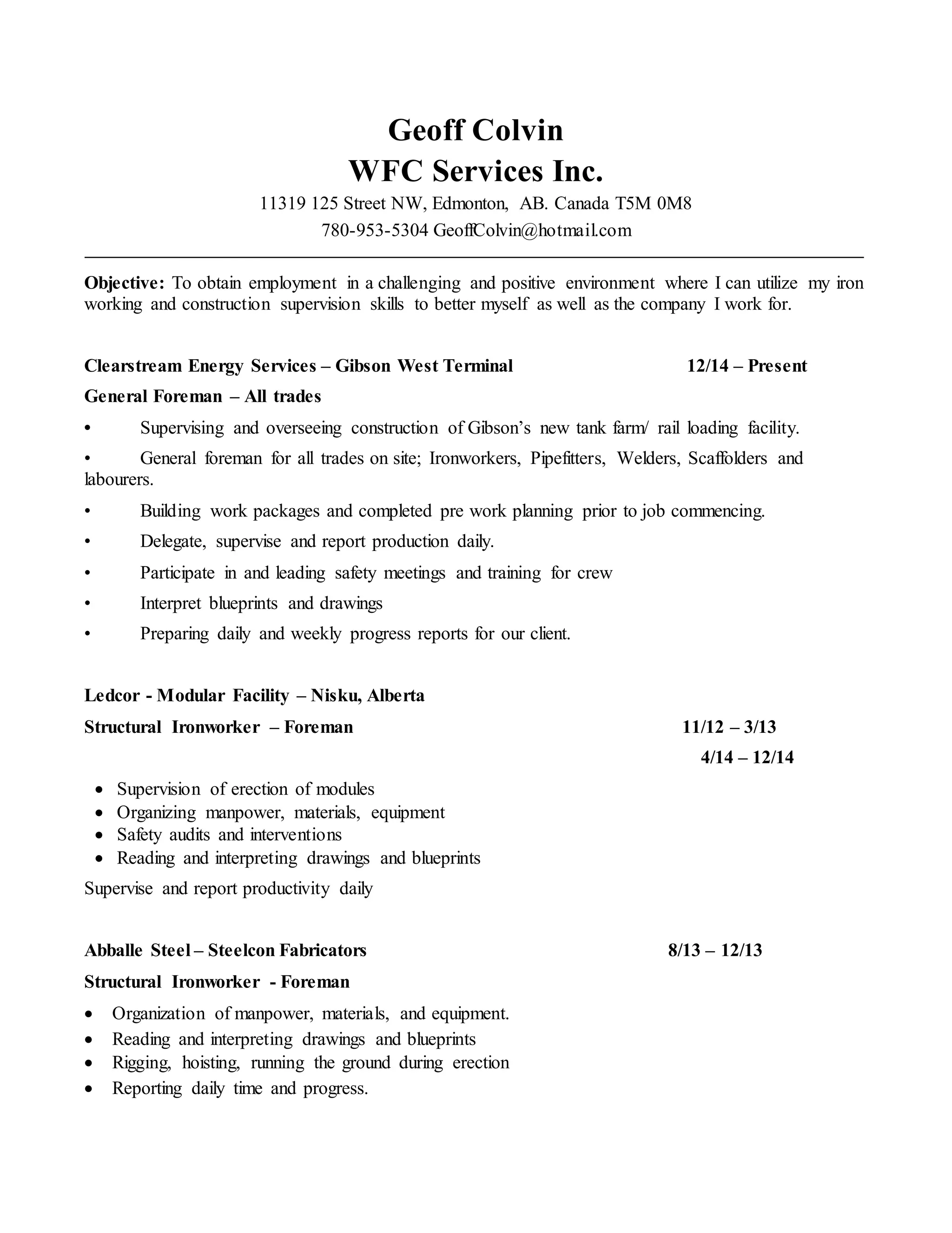 Resume Geoff Colvin Sept 2015 | DOCX