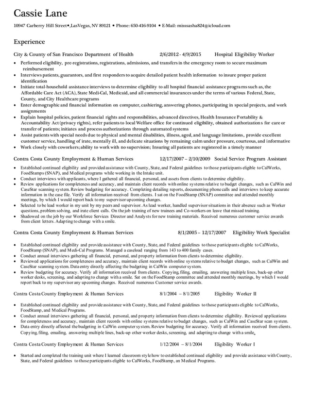Cassie Resume 2015 | PDF