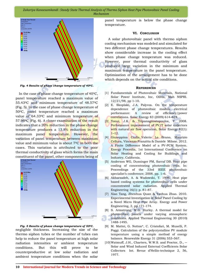Steady State Thermal Analysis of Thermo Siphon Heat Pipe Photovoltaic Panel Cooling Mechanism | PDF