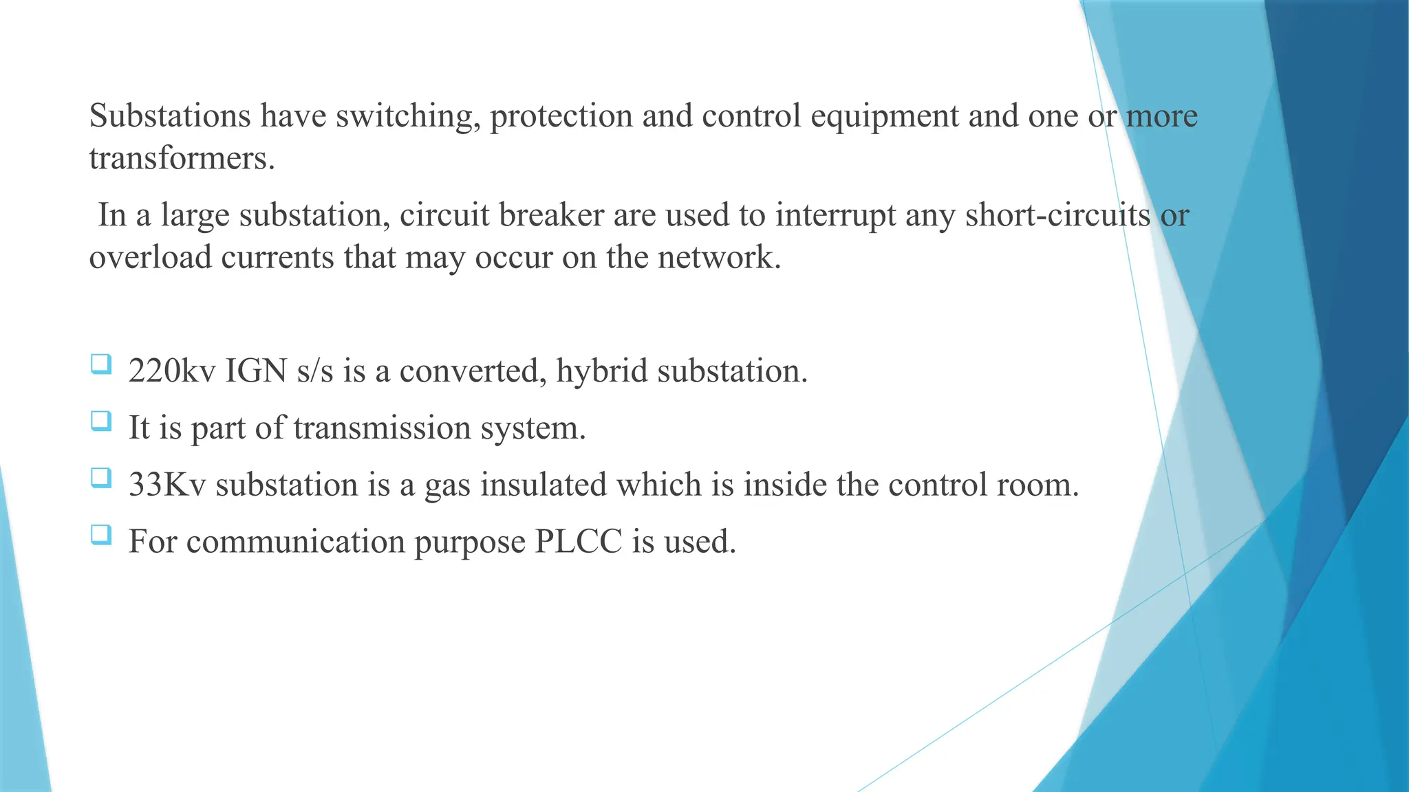 220KV GRID SUBSTATION internship report.pptx | Computer Networking | Computing