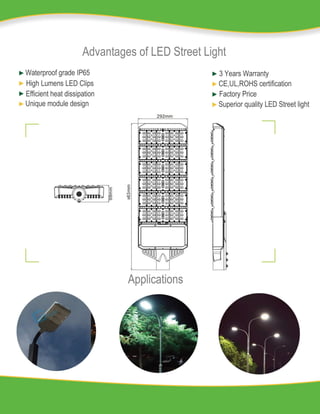 220W LED Street Light Specification | PDF