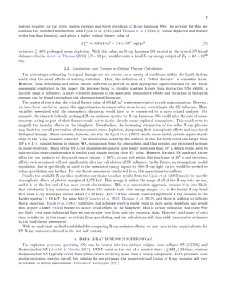 X-Ray Luminous Supernovae: Threats to Terrestrial Biospheres | PDF