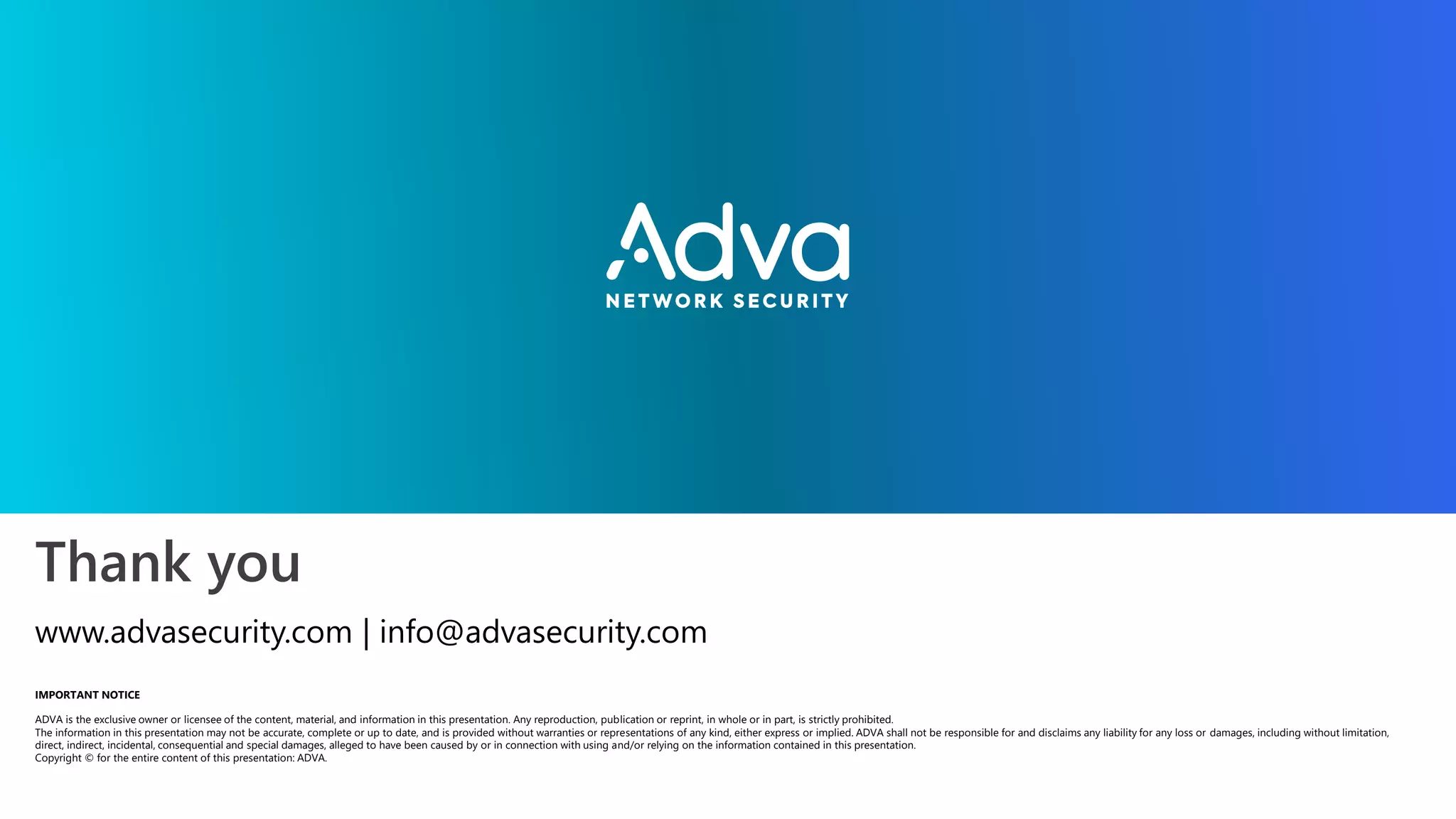 Introducing Adva Network Security – a trusted German anchor | PDF | Information and Network ...