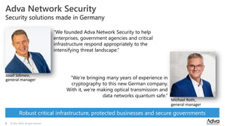 Introducing Adva Network Security – a trusted German anchor | PDF | Information and Network ...