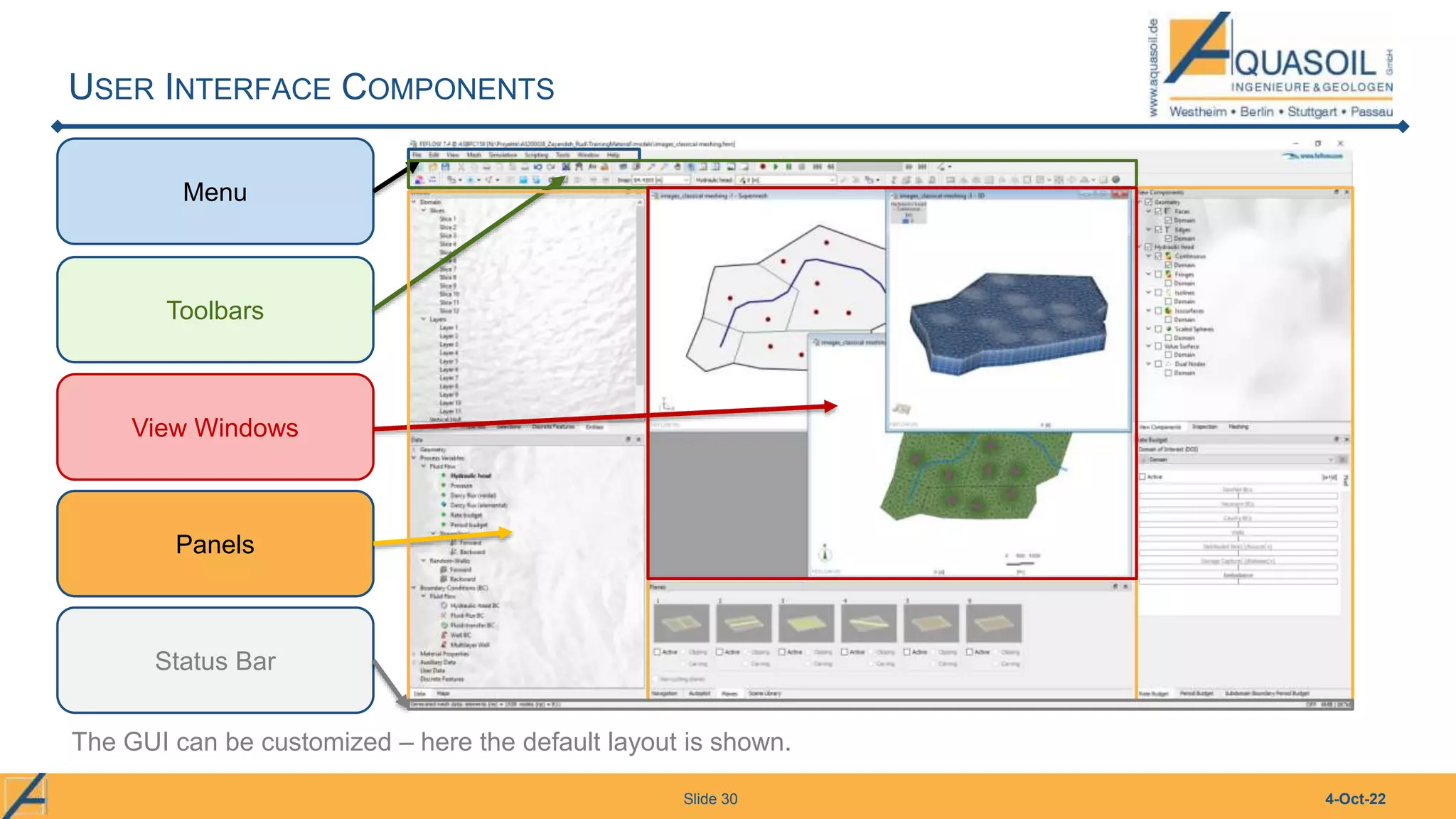 AQUASOIL FEFLOW Training Slides | PPSX