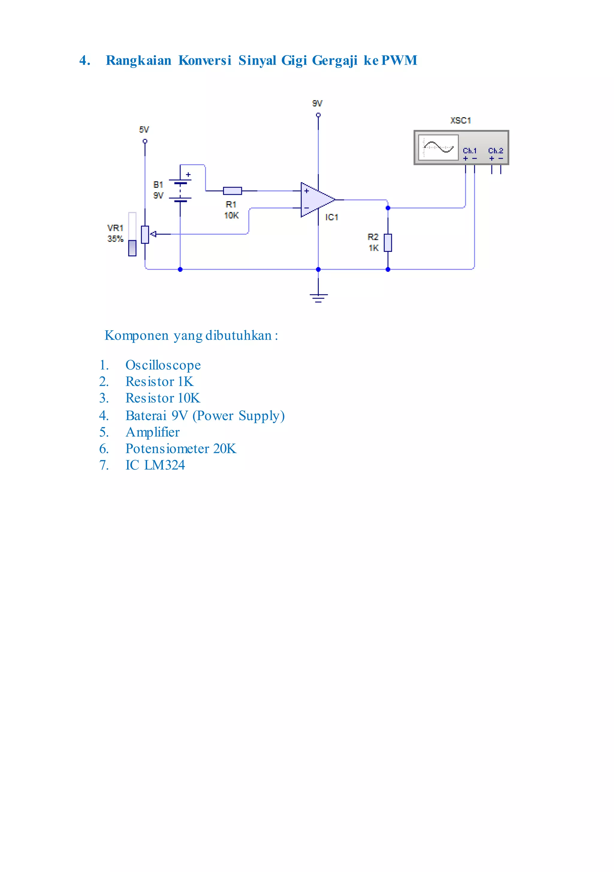 DESAIN OPEN LOOP CONTROL MOTOR DC | DOCX