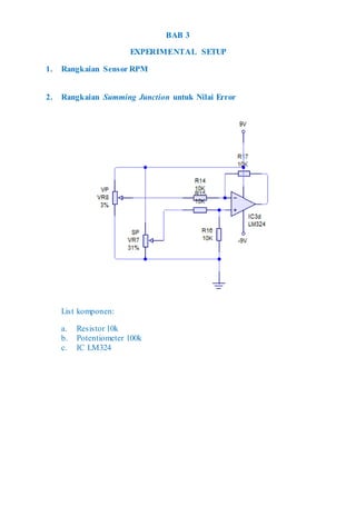 DESAIN CLOSE LOOP CONTROL MOTOR DC | DOCX