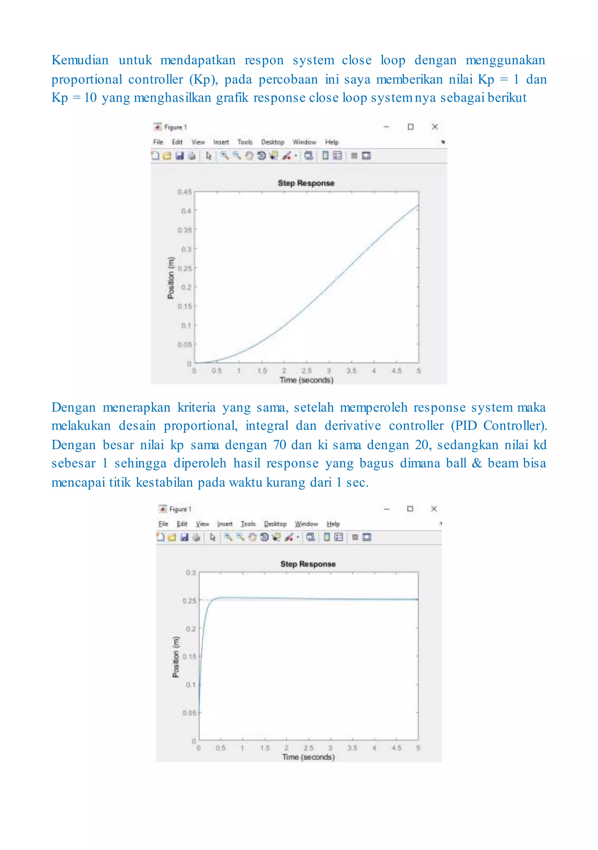 Ball & Beam Control System | DOCX