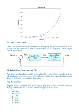 Ball & Beam Control System | DOCX