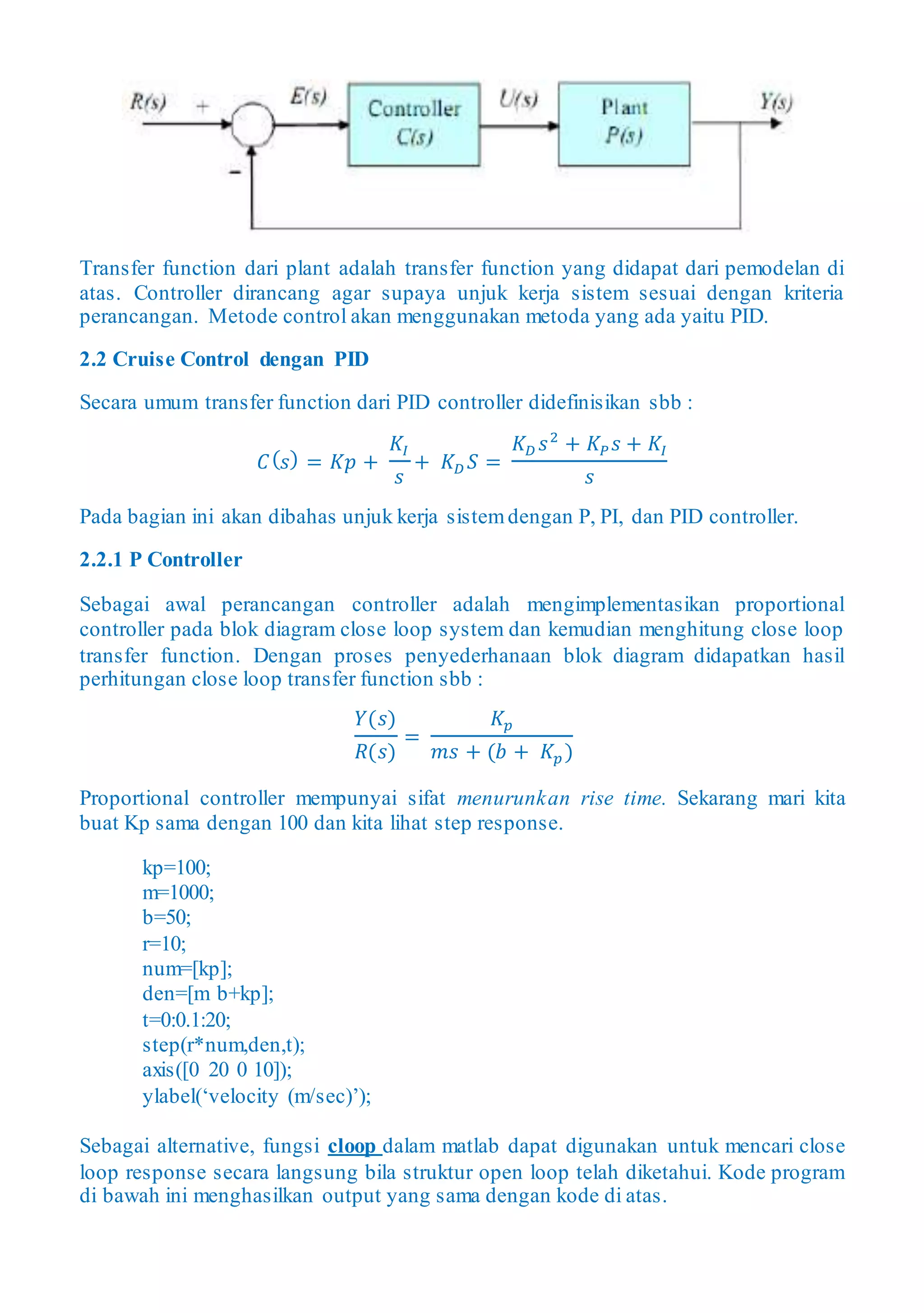 cruise control system | DOCX