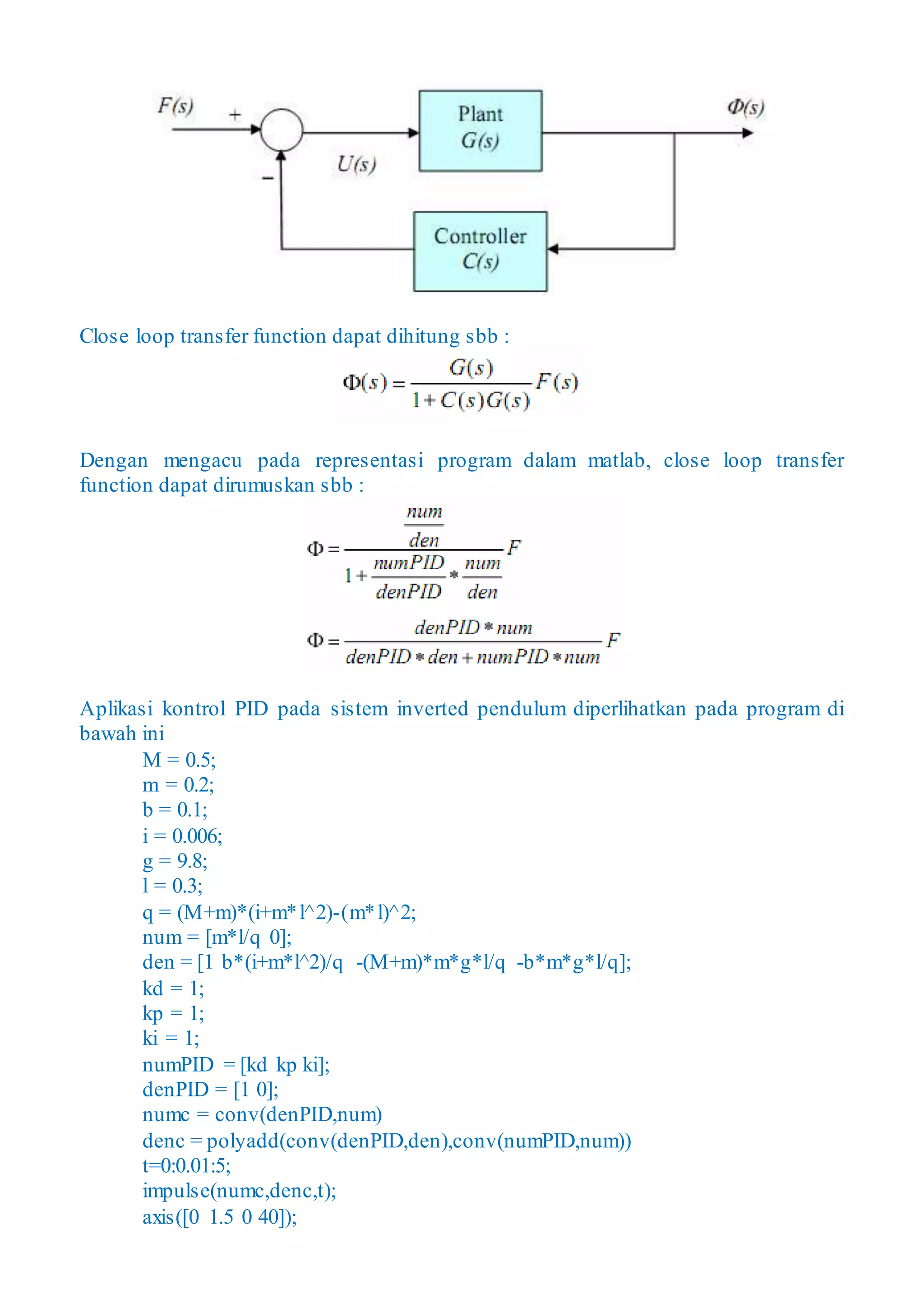 Inverted Pendulum Control System | DOCX