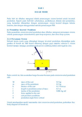 Inverted Pendulum Control System | DOCX