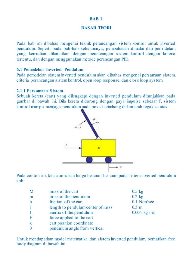 Inverted Pendulum Control System | DOCX