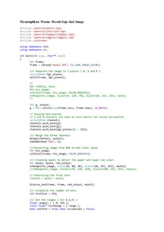 Histogram dan Segmentasi 2 | PDF