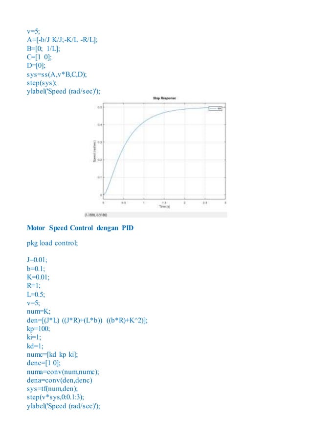 Motor Speed Control System | PDF