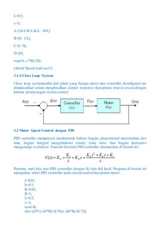 Motor Speed Control System | PDF