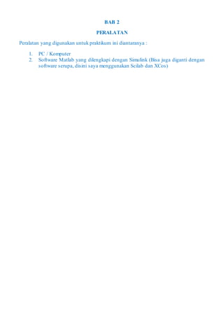 Pengenalan Simulink | DOCX