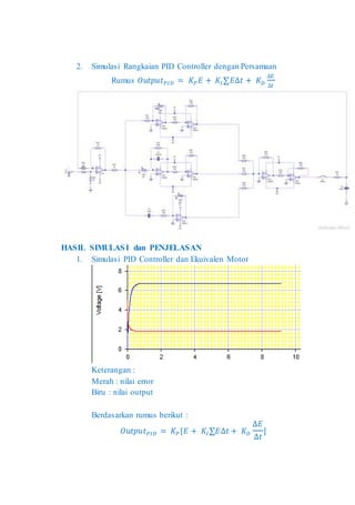 PID Control Dengan Rangkaian Ekuivalen Motor | PDF