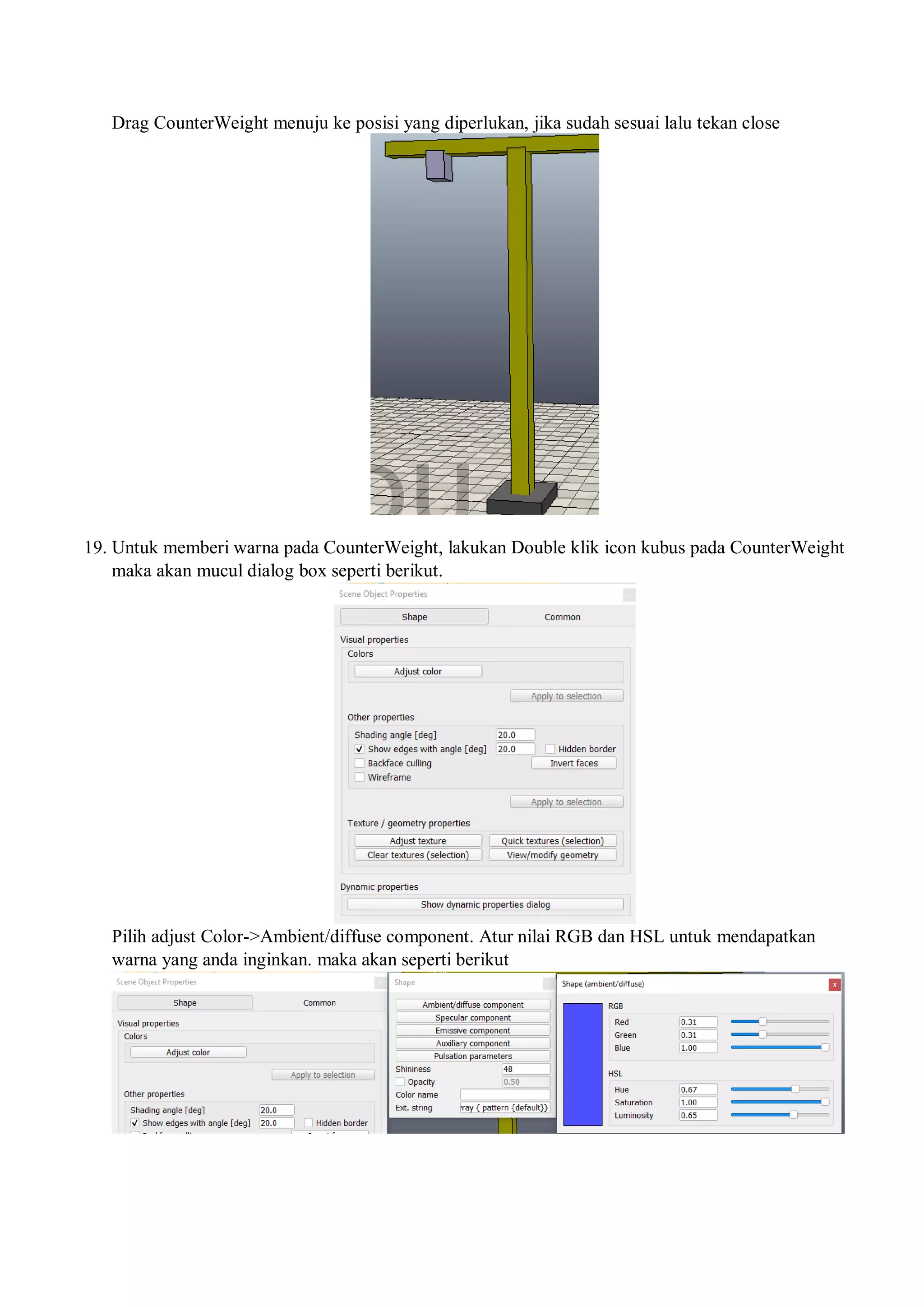 Tutorial Membuat Simple Crane Menggunakan Coppeliasim | PDF