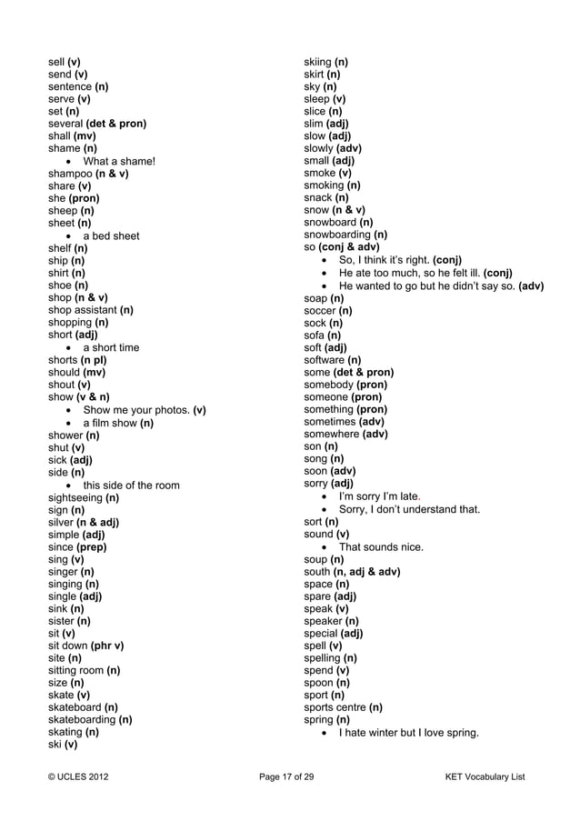 22105 ket-vocabulary-list | PDF