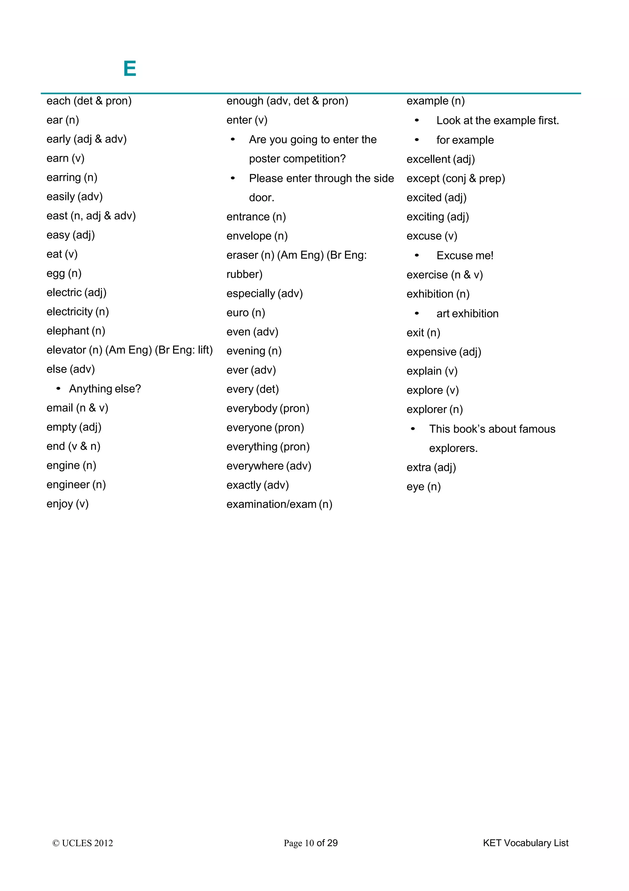 22105 ket-vocabulary-list (1) | PDF