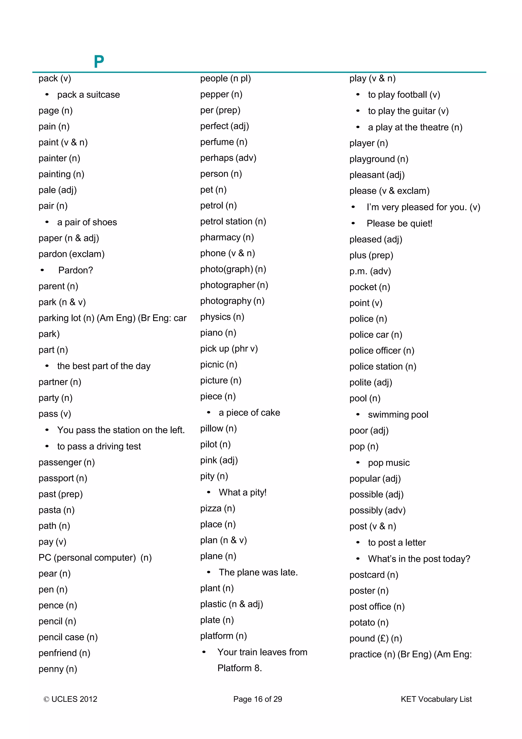 22105 ket-vocabulary-list (1) | PDF
