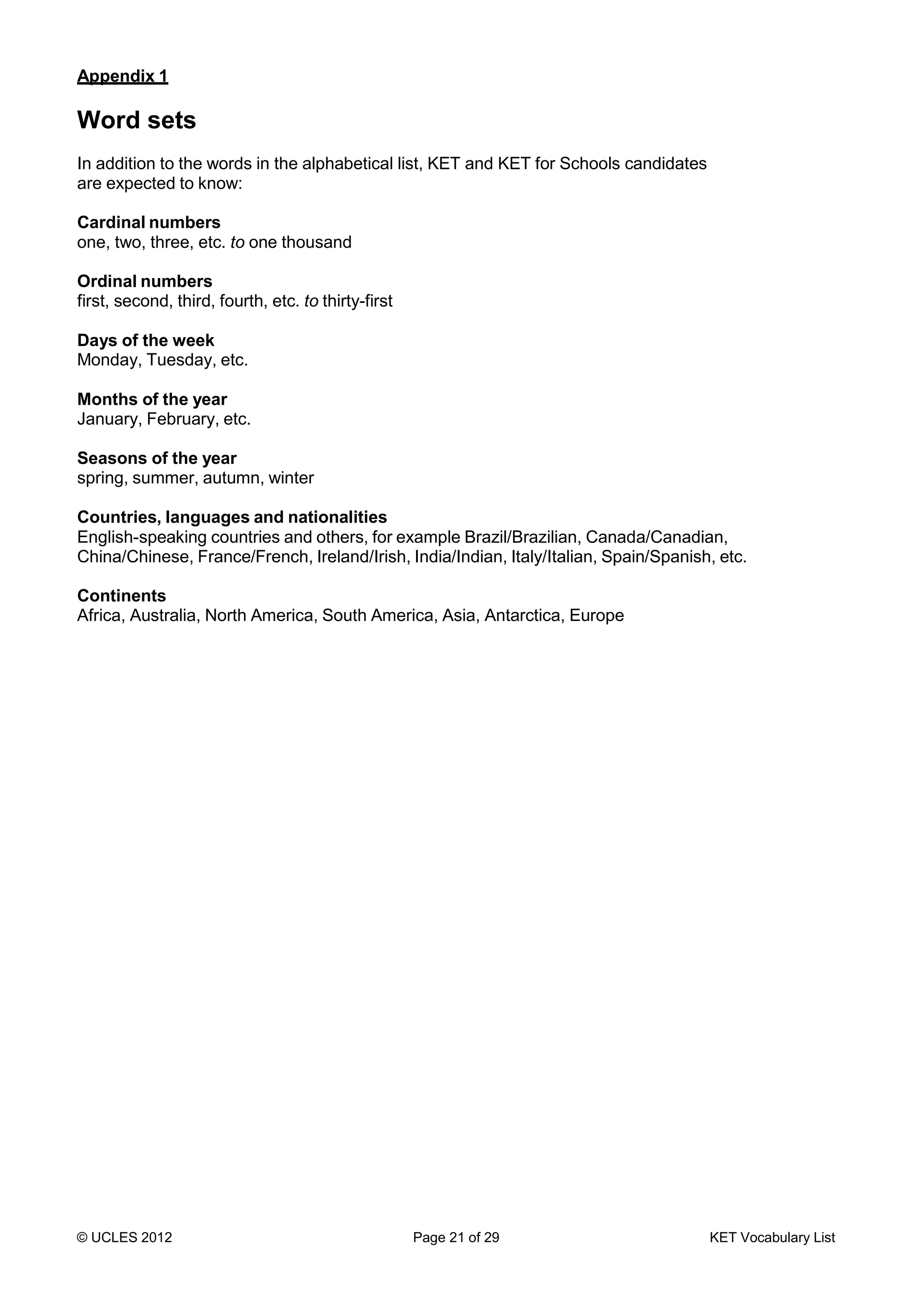 22105 ket-vocabulary-list (1) | PDF