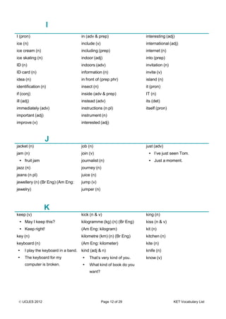 22105 ket-vocabulary-list (1) | PDF