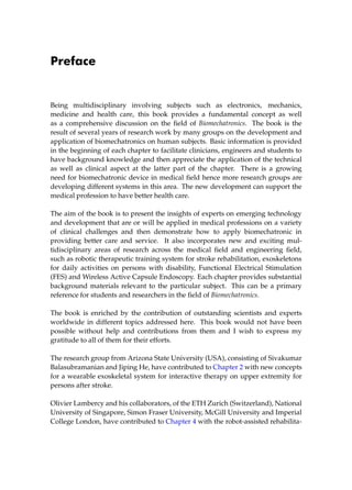 Biomechatronics In Medicine And Health Care Tong Raymond K | PDF