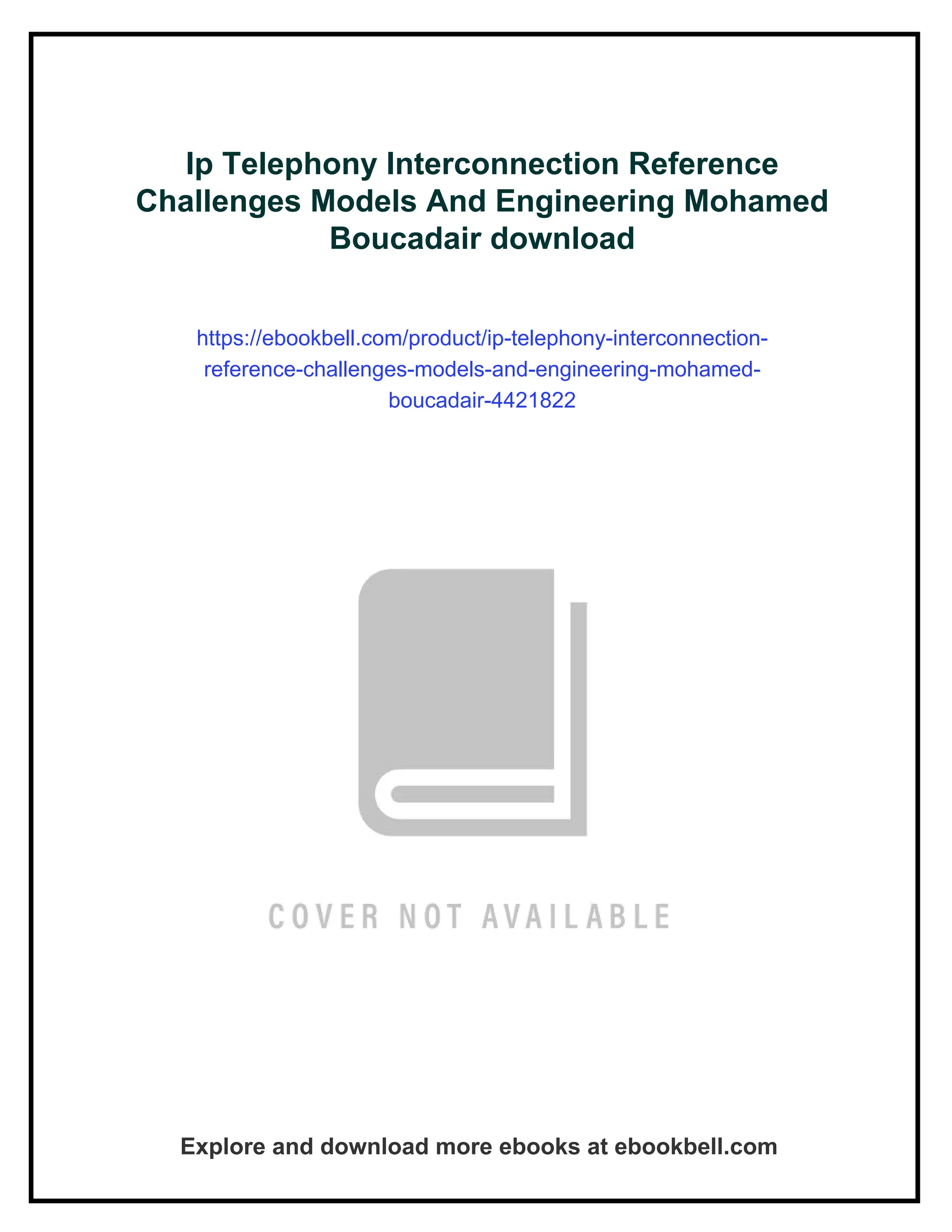 Ip Telephony Interconnection Reference Challenges Models And ...