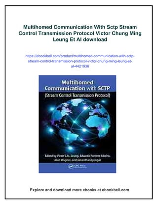 Multihomed Communication With Sctp Stream Control Transmission Protocol ...